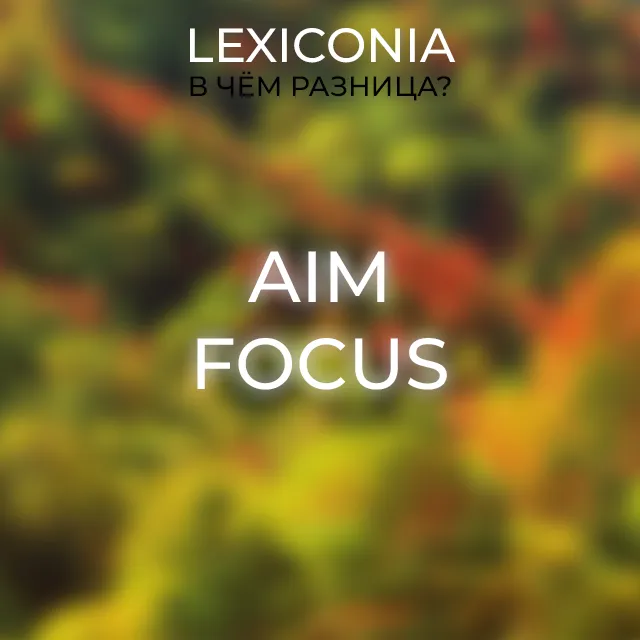 Различия между Aim и Focus: ключевые аспекты