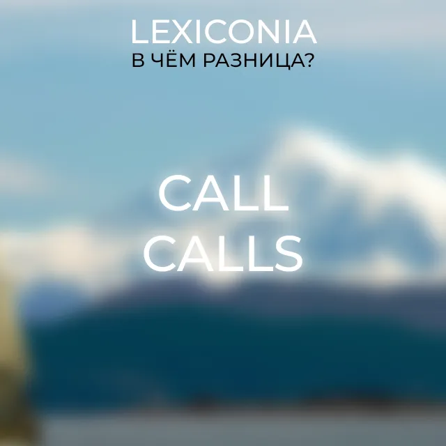 Различия между Call и Calls: примеры и пояснения