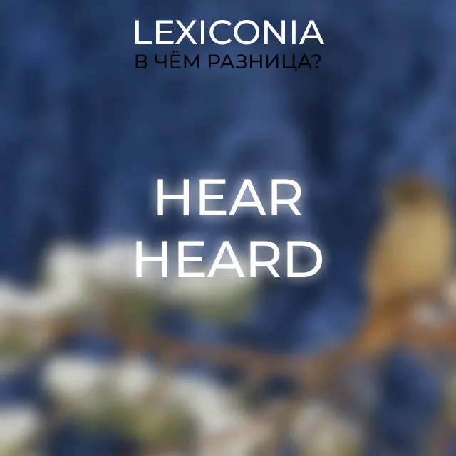 Разбираемся в разнице между Hear и Heard